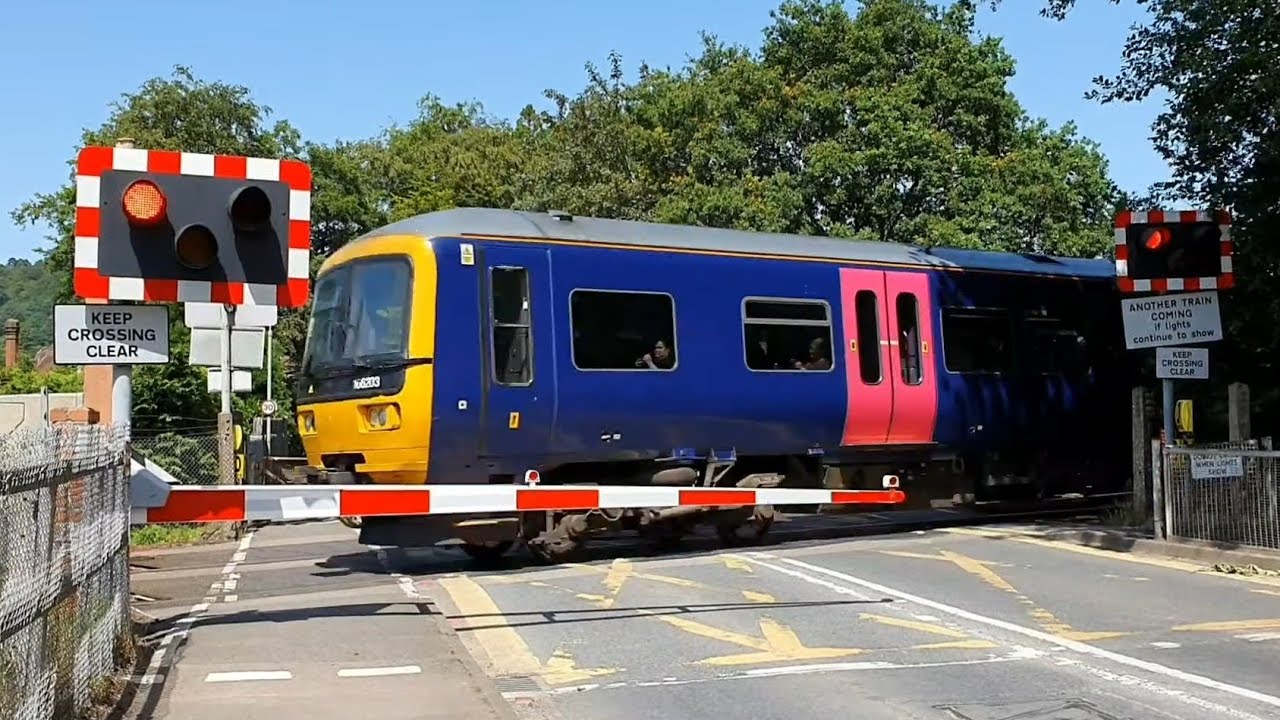 Tangley Level Crossing, Surrey - YouTube