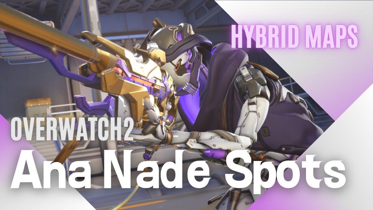 【OW2】アナ空爆定点集 全ハイブリッドマップAna Nade Spots All Hybrid Maps - YouTube