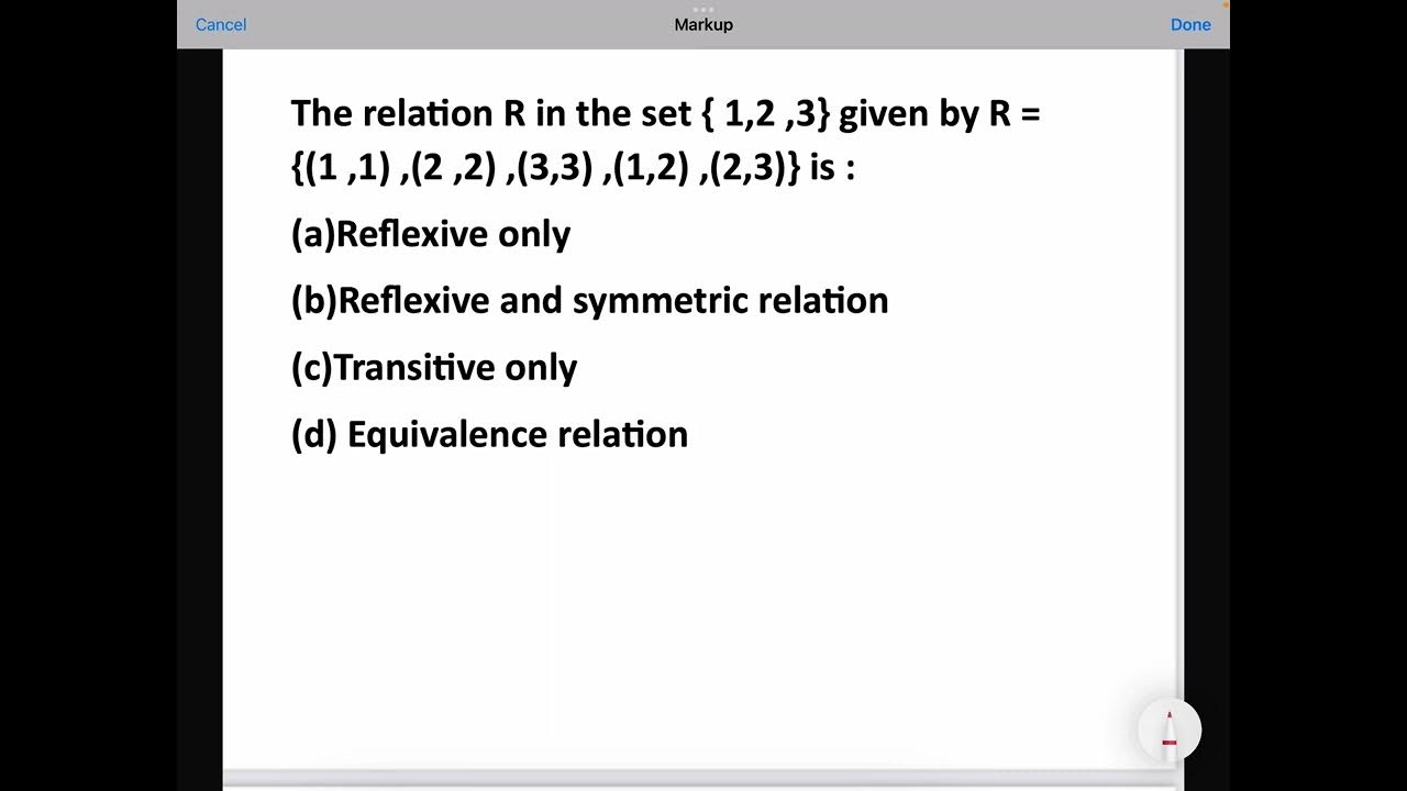 RELATION | FUNCTIONS | CUET | Previous Year Questions on Relations and Functions: Complete ...