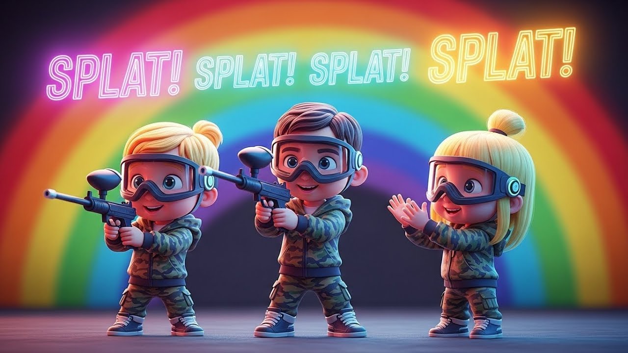 Paintball Tank Battle | Fun Kids Songs Compilation and More! - YouTube