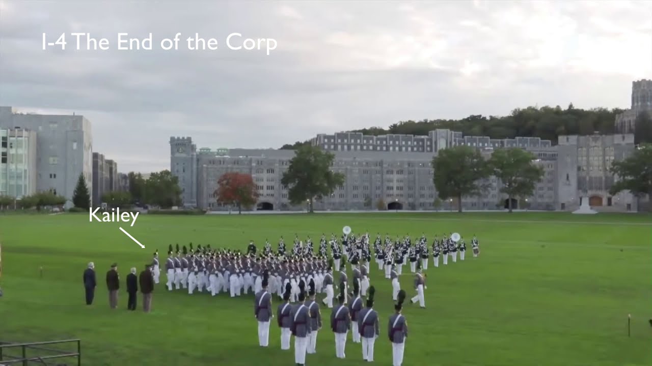 KAILEY CONRAD I-4 FIRST SERGEANT - THAYER AWARD PARADE - YouTube