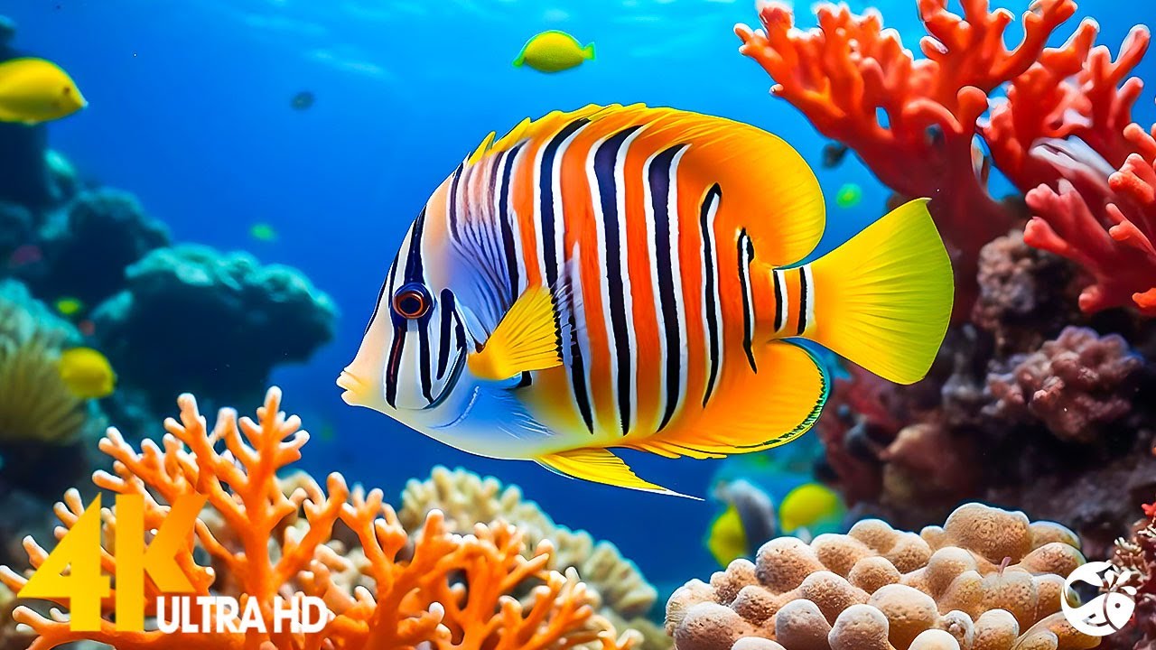 Aquarium 4K - Collection of the most beautiful fish under the sea cared ...