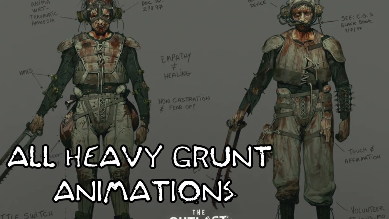 The Outlast Trials - All Heavy Grunt Animations - YouTube