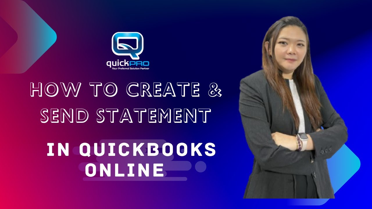 How to Create & Send Statement in QuickBooks Online - YouTube