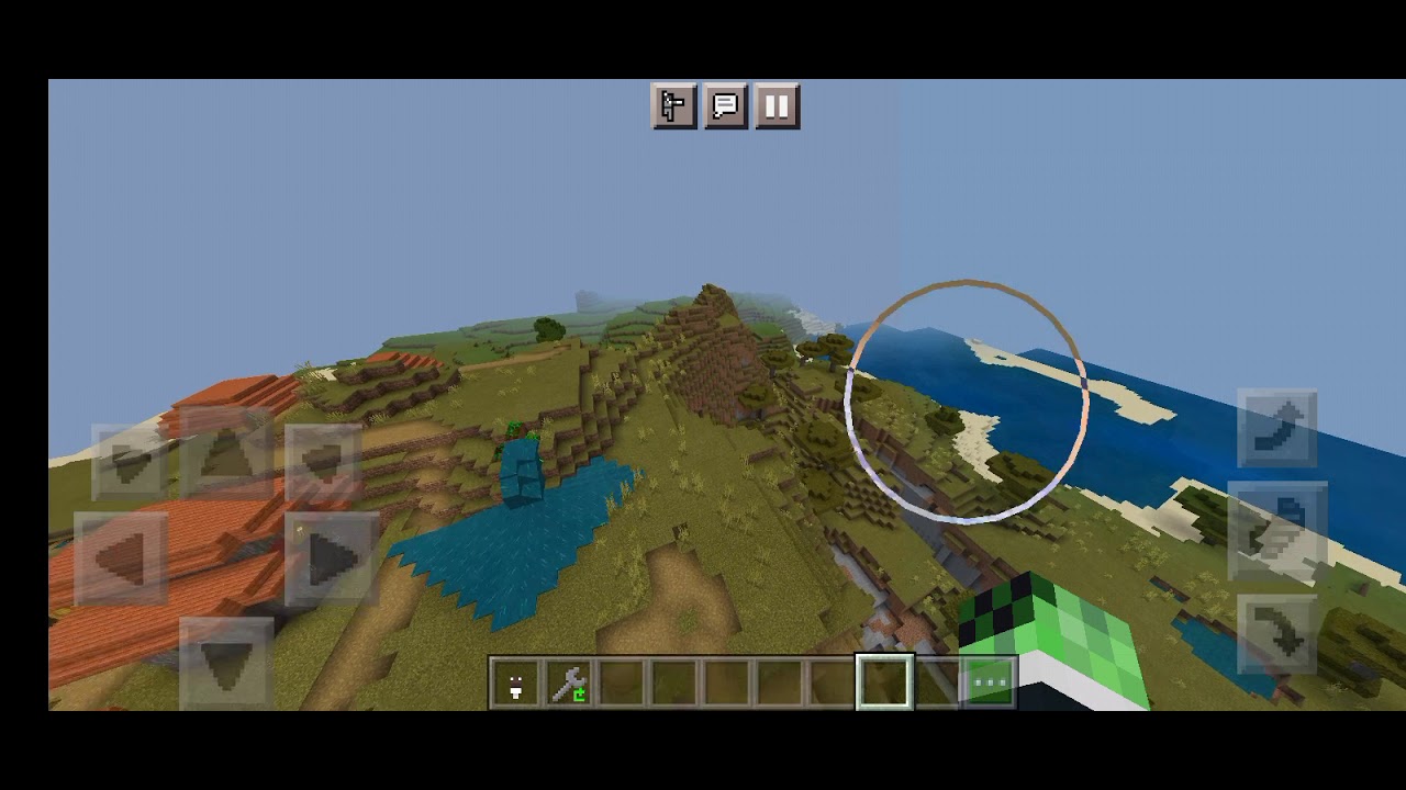 una grieta enorme cerca de un pueblo en Minecraft - YouTube