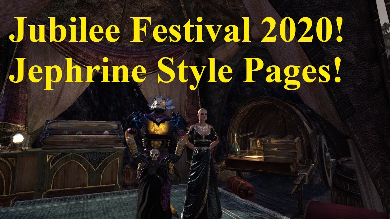 ESO Jubilee Festival 2020! Jephrine Paladin Style Pages! - YouTube