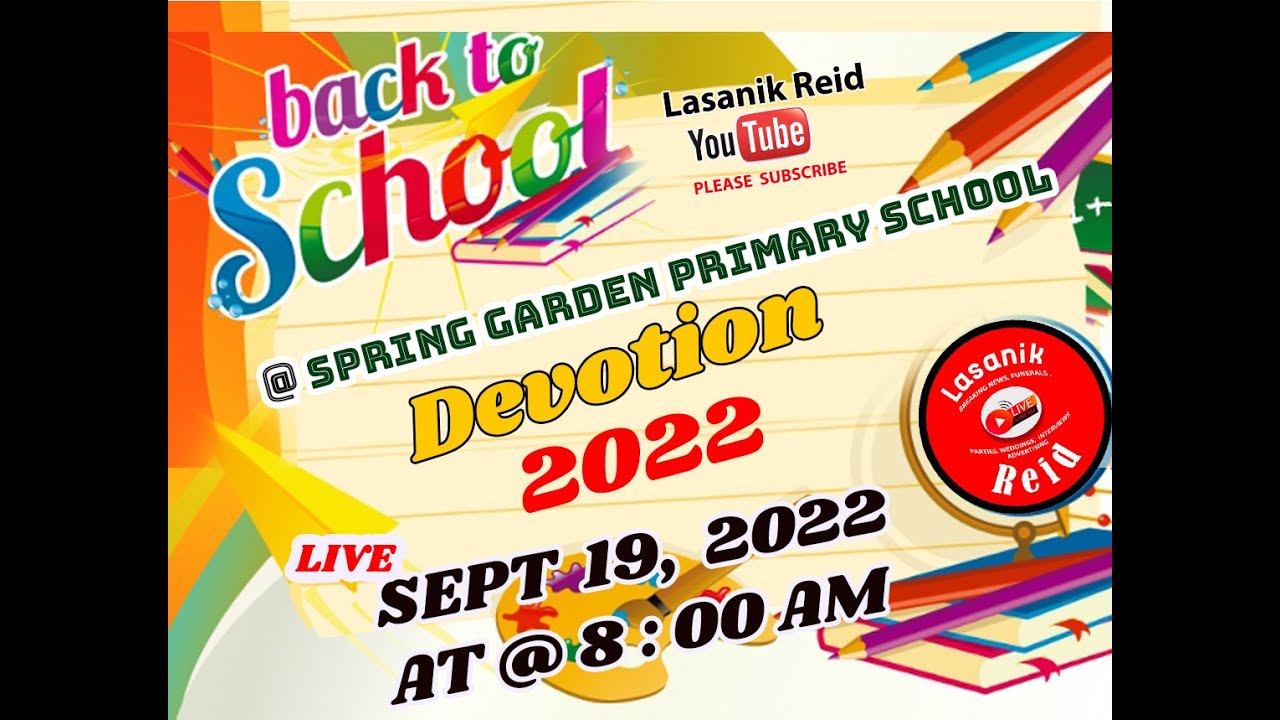 Spring Garden Primary School Devotion - YouTube