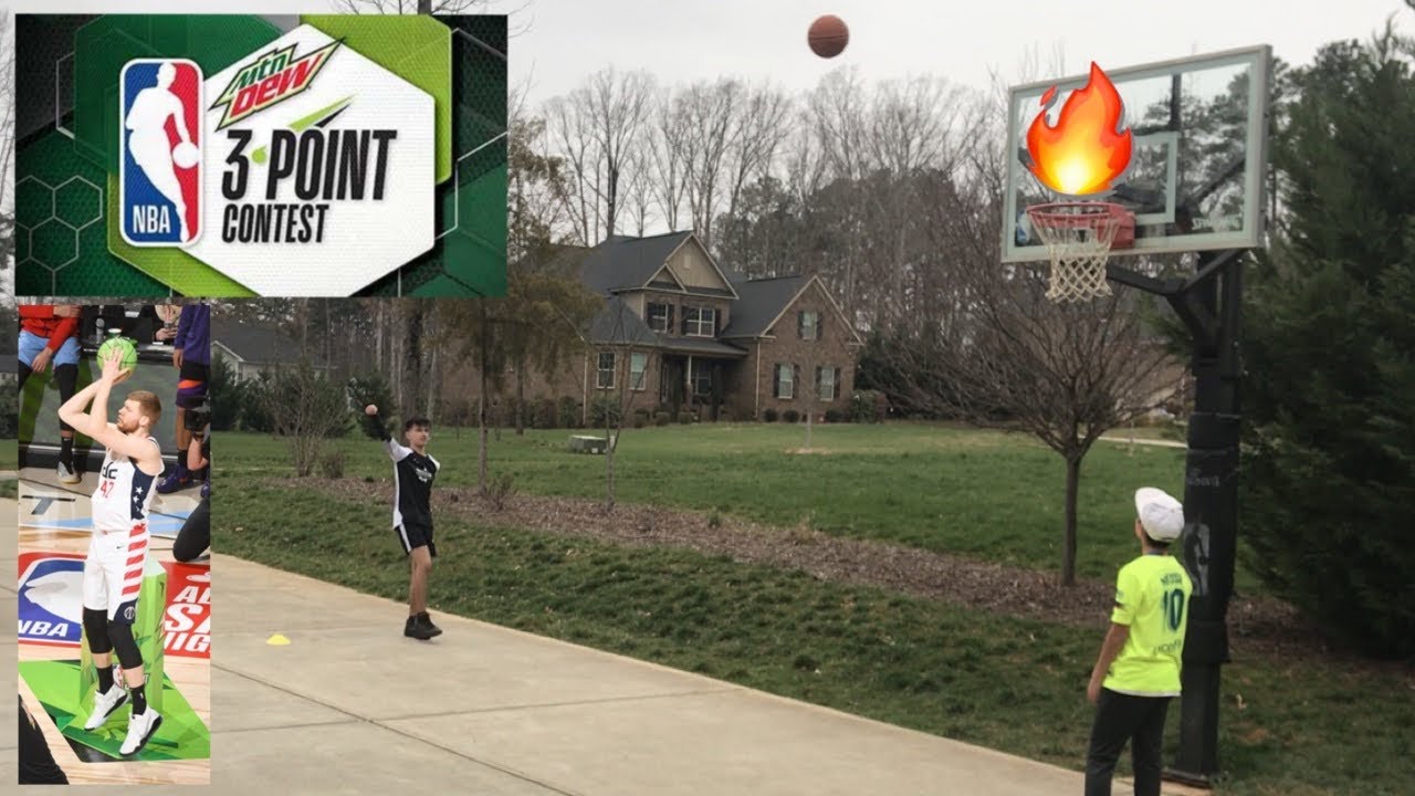 2020 all star weekend 3 pt Contest !! With mtn dew balls ! - YouTube