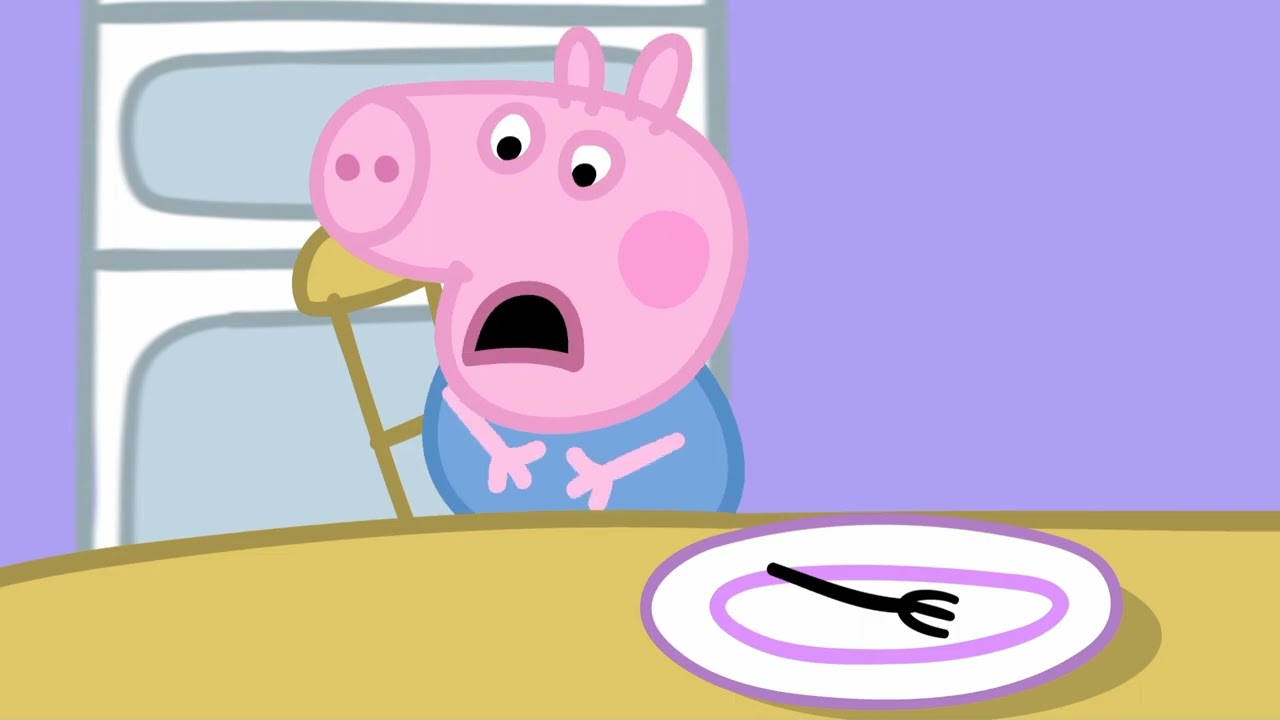 Peppa Pig lunch but George is a cannibal - YouTube