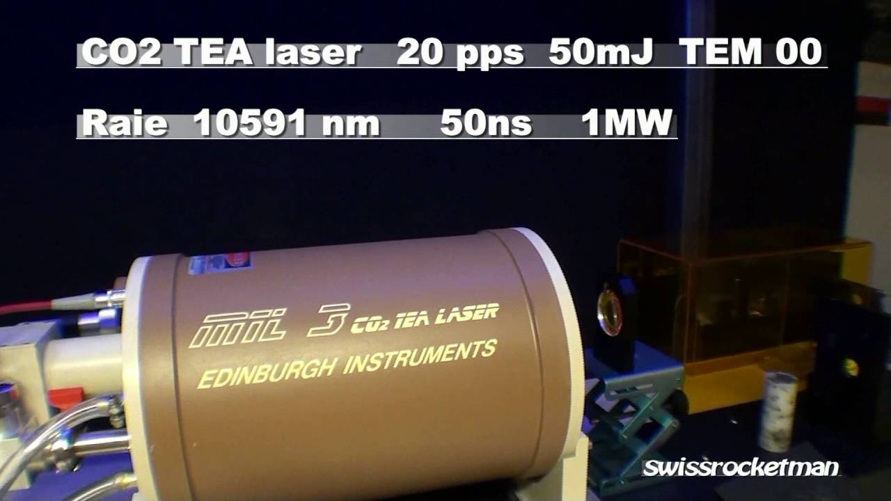 Mini Laser CO2 TEA EDINGBURGH INSTRUMENT optical breakdown - YouTube