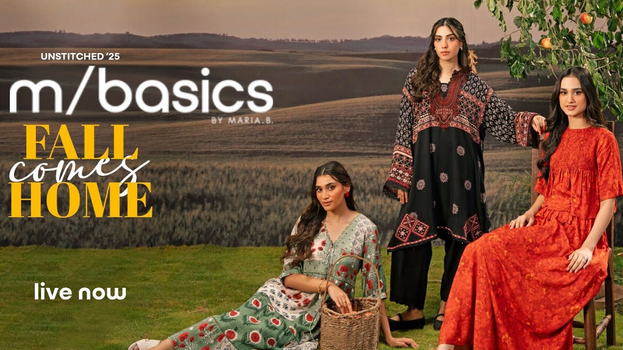 Maria B M.Basics Fall Winter 2025 | Maria B Unstitched Fall Winter ...
