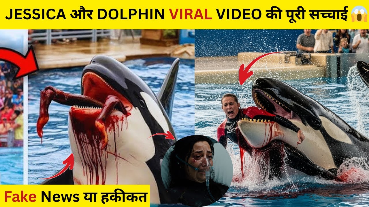 Jessica और Dolphin Viral Video की पूरी हकीकत सामने आई | Jessica Dolphin ...