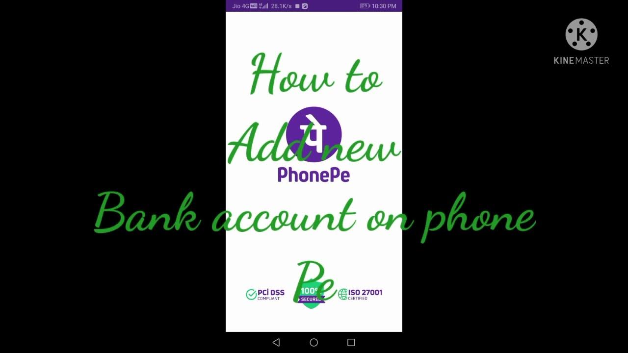 How to add account on phonepe ||| how to add phone pe bank accout - YouTube