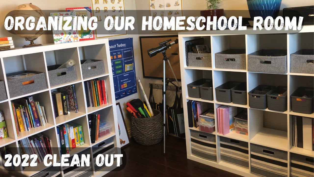 Homeschool Room Clean Out | Room Tour 2022 - YouTube