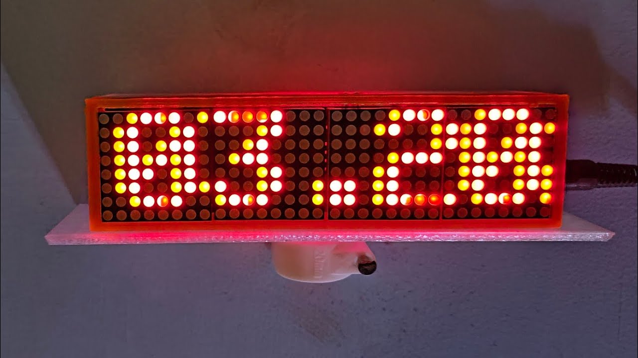Led pixel clock ver 2 - YouTube
