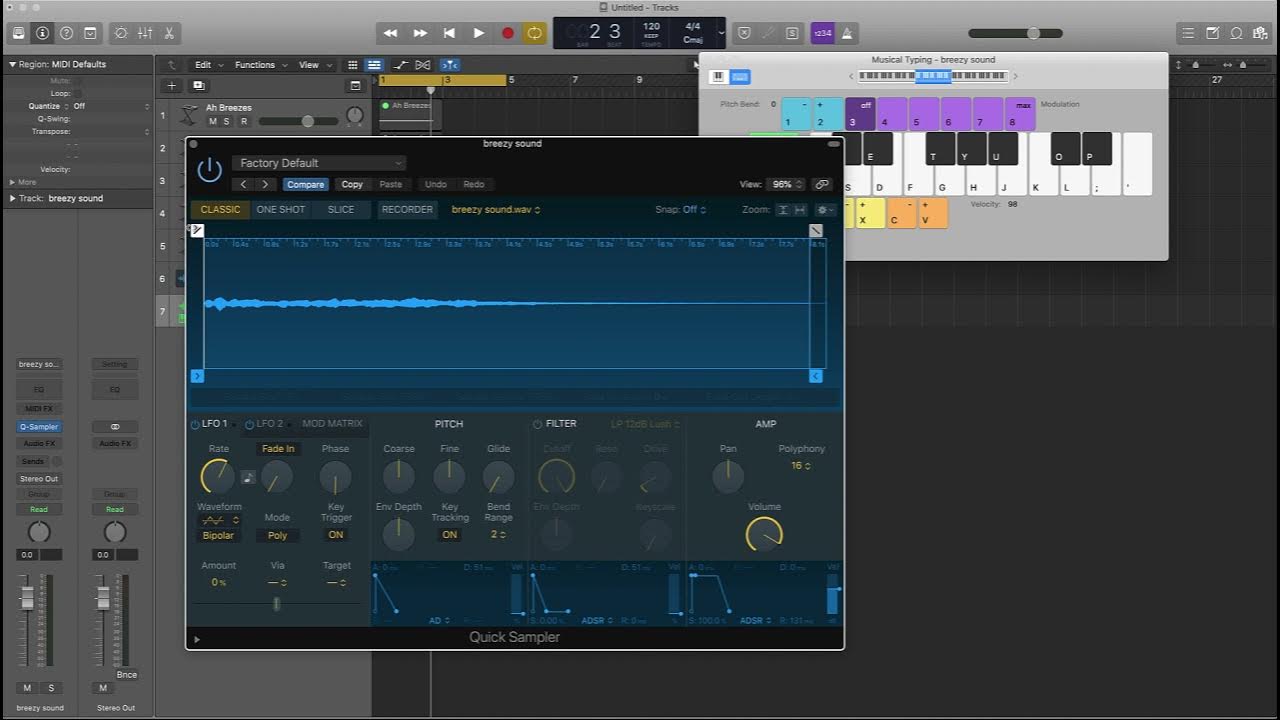 Sound Design Tutorial Using Alchemy & The Quick Sampler In Logic Pro X - YouTube