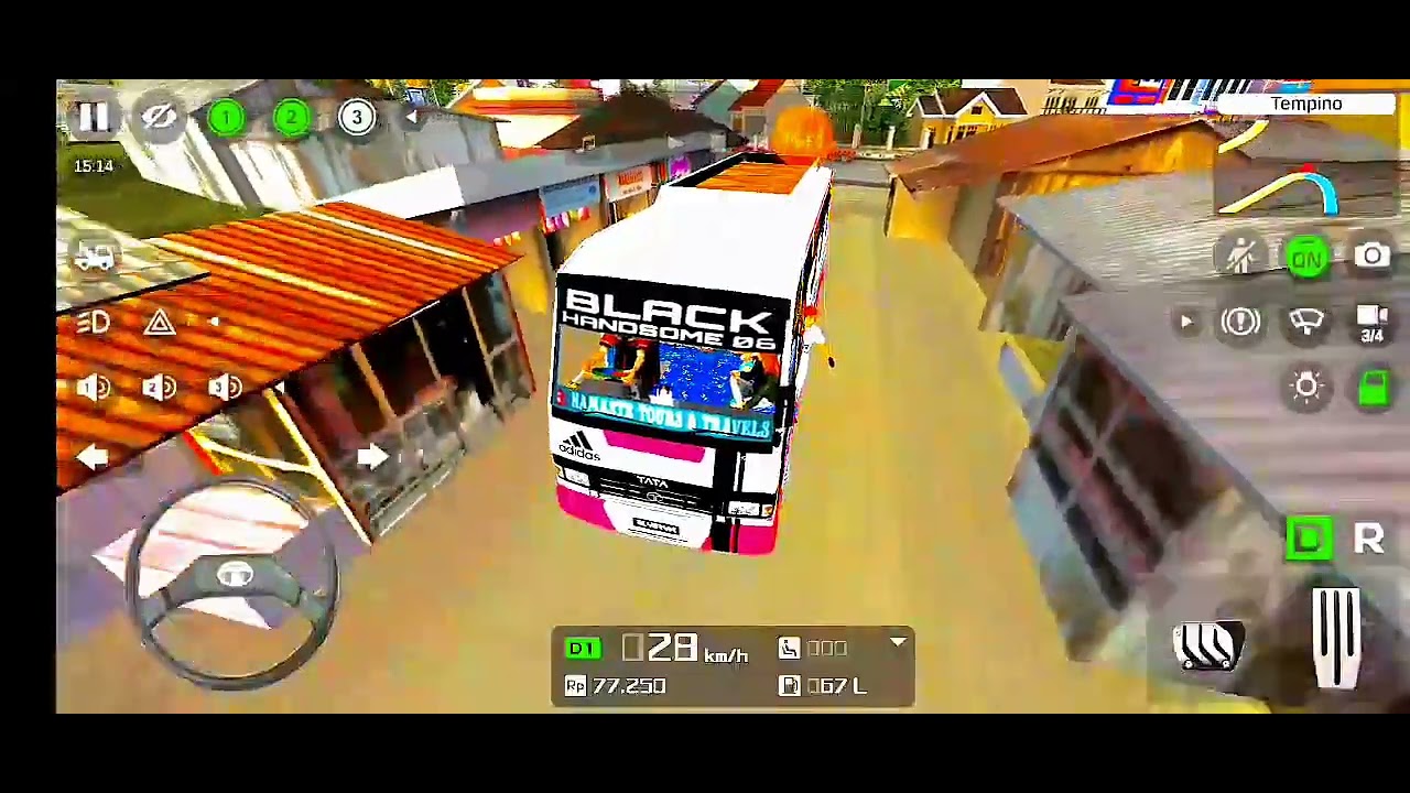 New Nepali bus skin [Black handsome 06] Mini bus skin . Team subarna ...