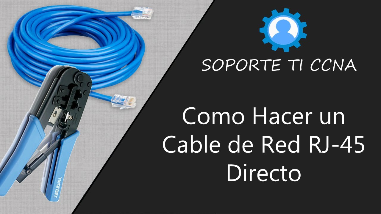 Como Hacer un Cable de Red Directo RJ-45 - YouTube