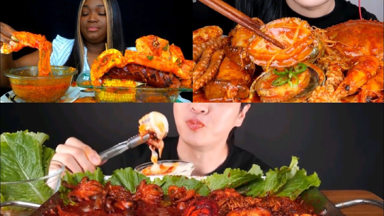 SEAFOOD MUKBANG | ALL IN - YouTube