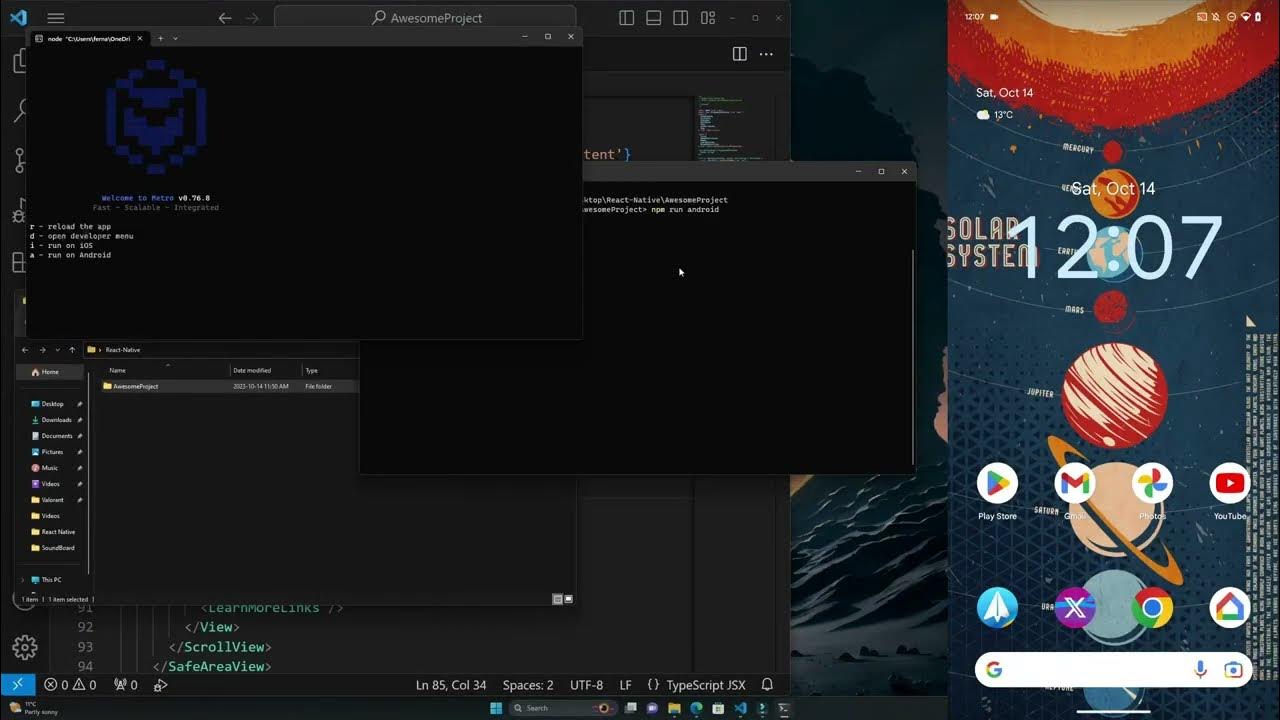 [S3/L04] React Native: Apps para iOS y Android - Windows | Correr aplicación en dispositivo ...