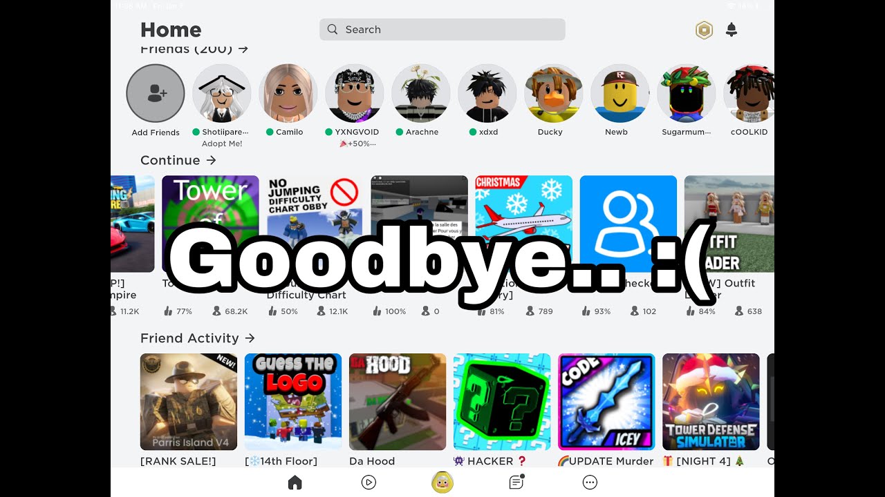 Goodbye.. Roblox :( - YouTube