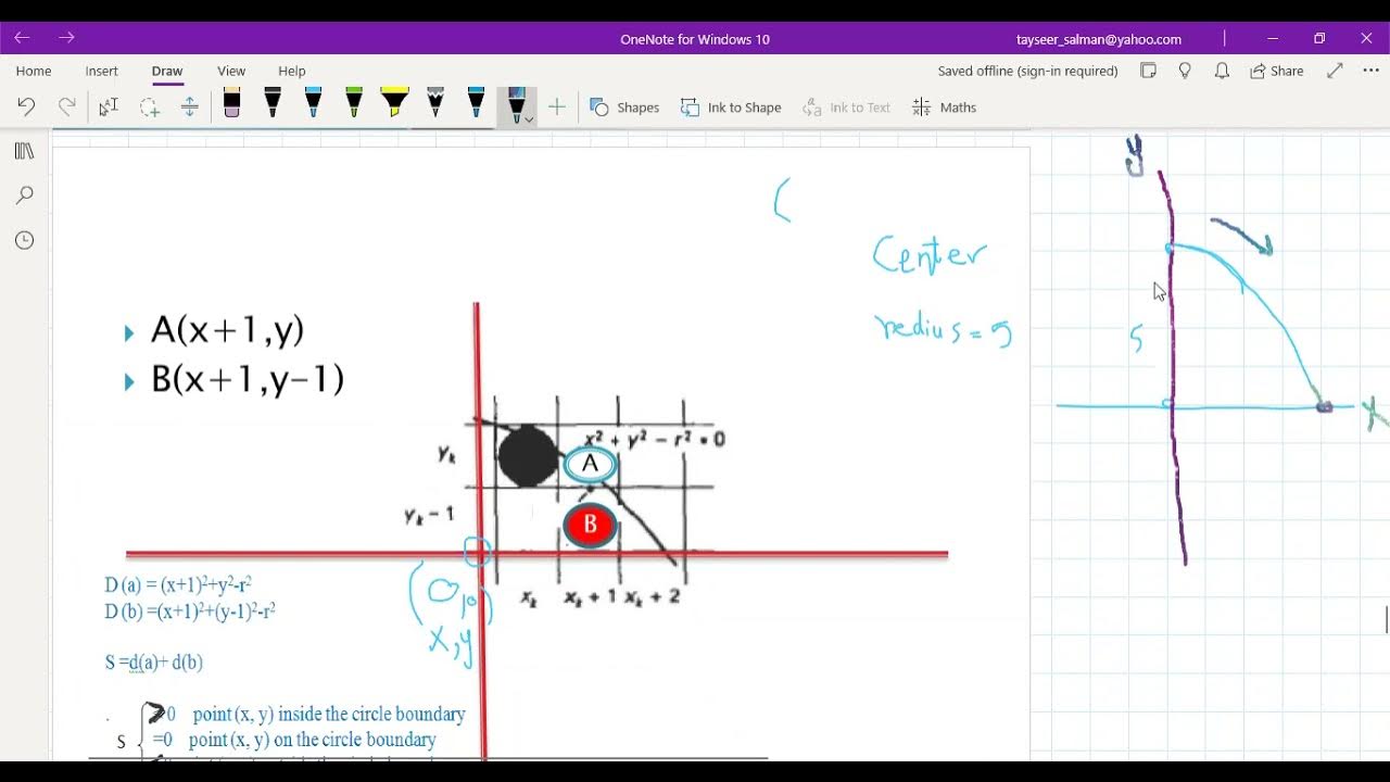 circle drawing part1 - YouTube