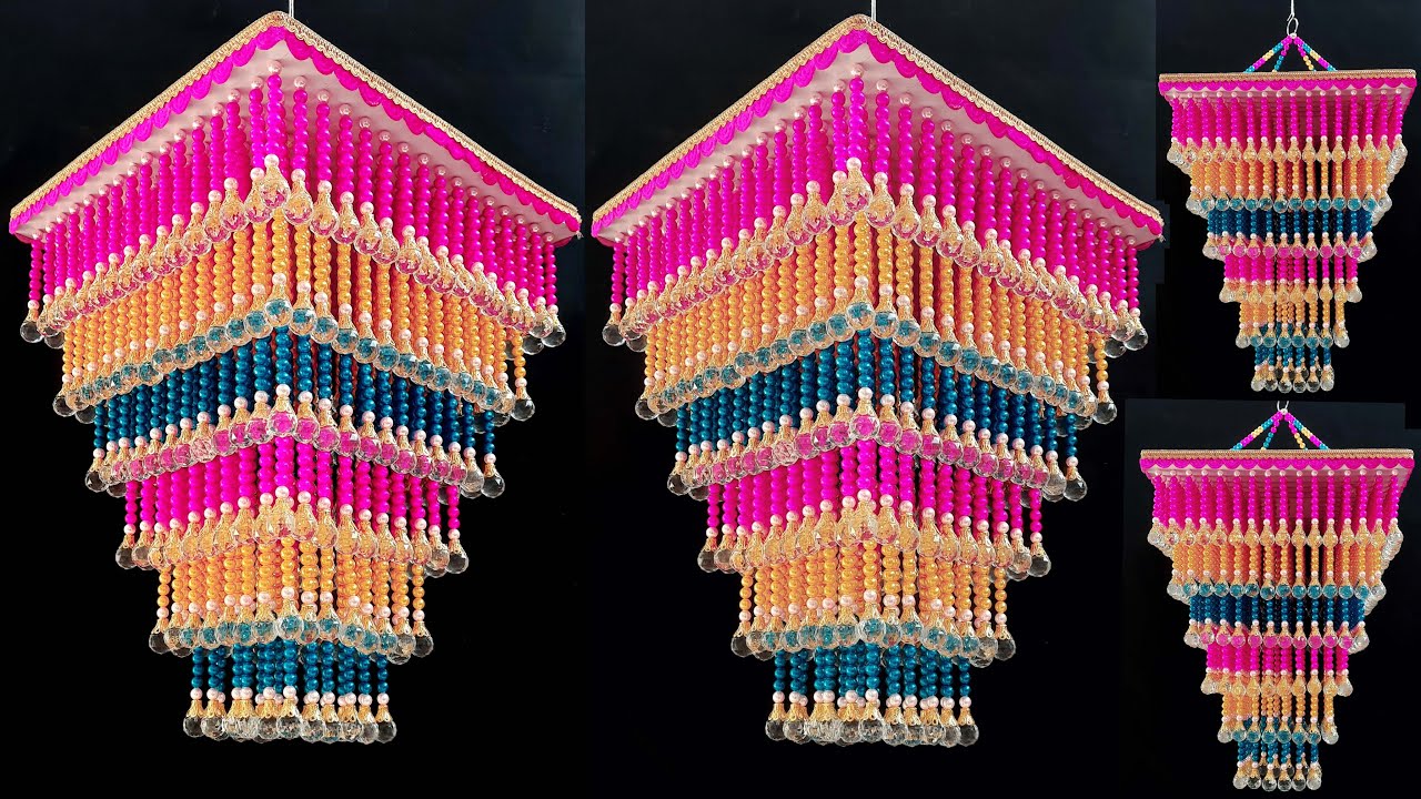 Jumar Special....DIY Room Decor !! DIY Jhumar Making - YouTube