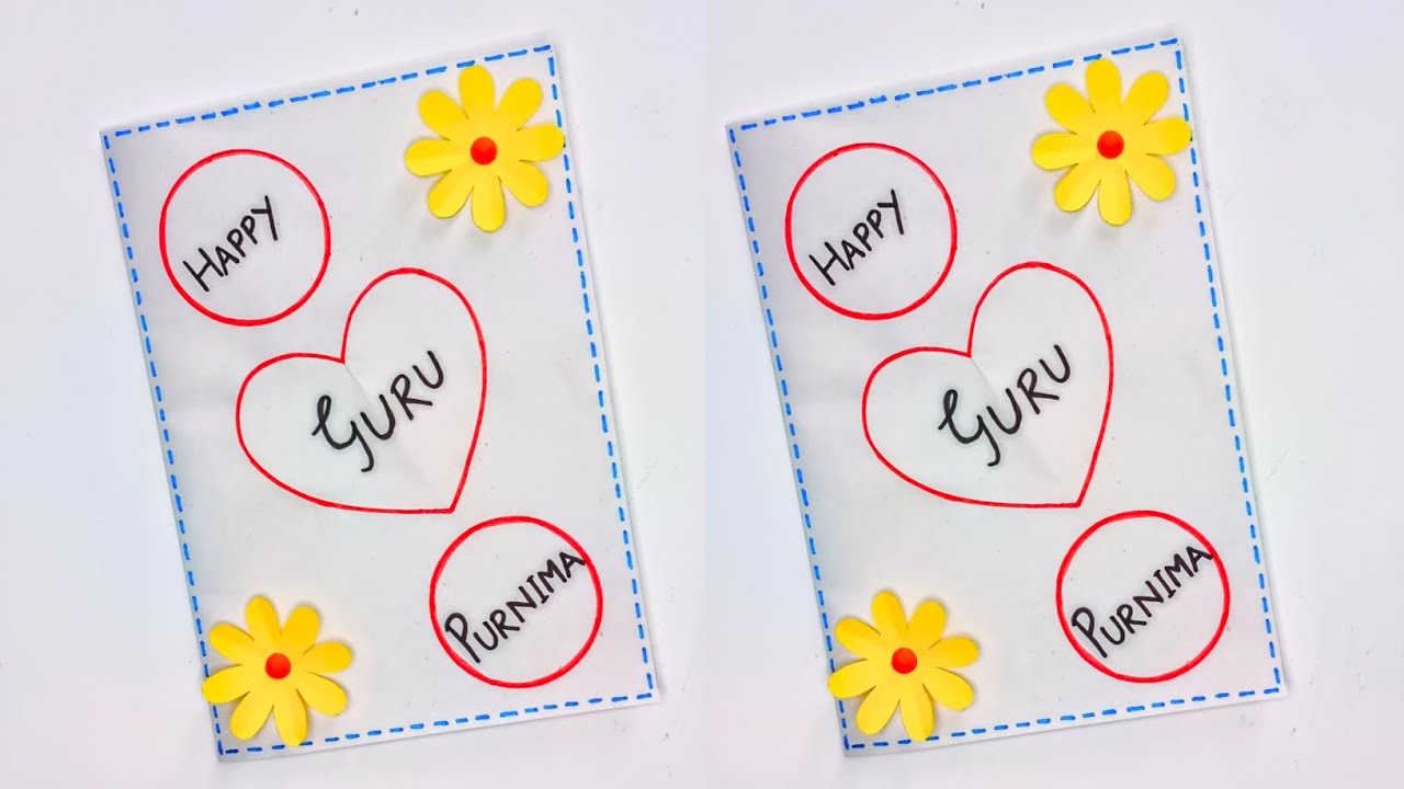 Happy Guru Purnima Greeting Card | Guru Purnima Greeting Card | Guru ...