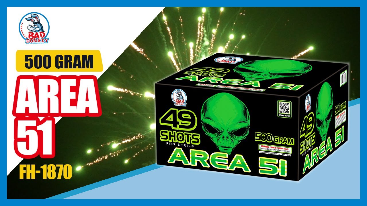 196 shots Area 51 Pro Series FH-1870 Area 51 49 shots Bad Donkey Fireworks - YouTube