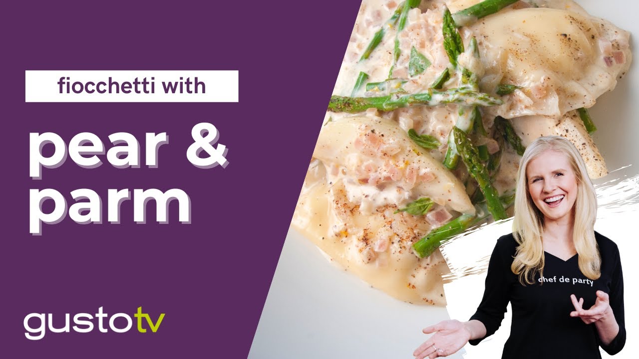 Fiocchetti Pasta with Pears and Parmesan | A is for Apple - YouTube