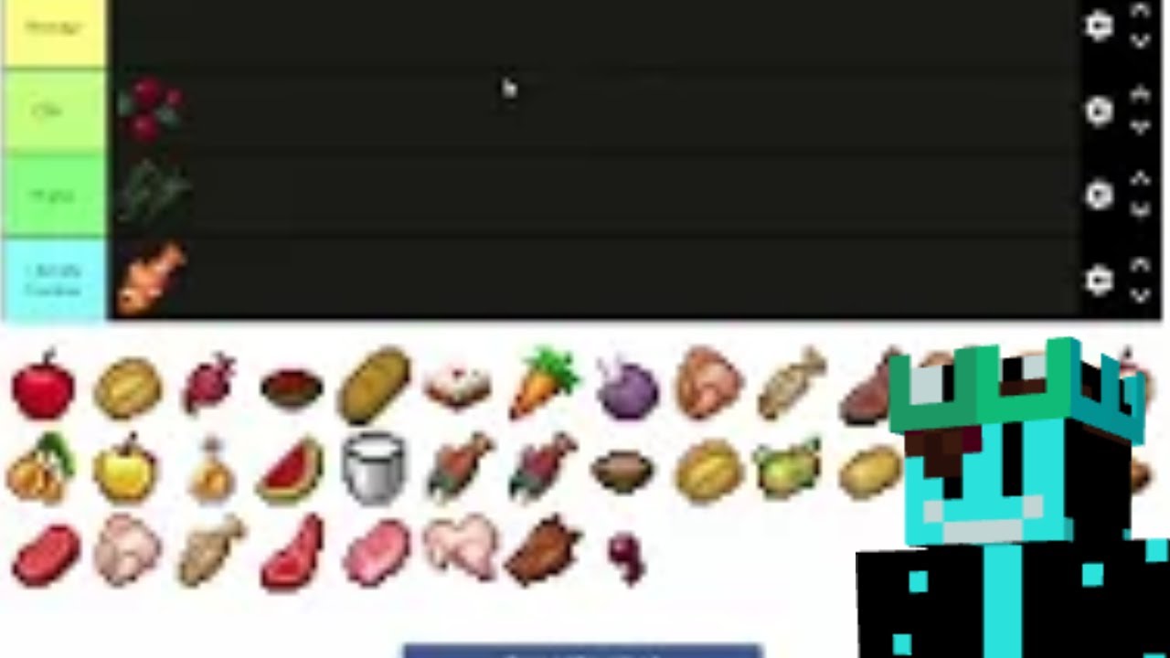 Minecraft 1.19 Food Tier List - YouTube