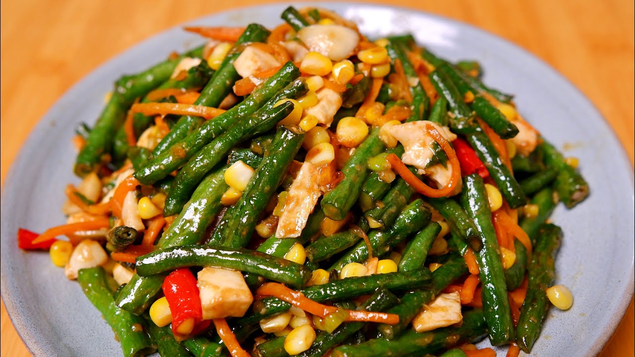simple way to cook long beans :: Simple but it tastes really delicious ...