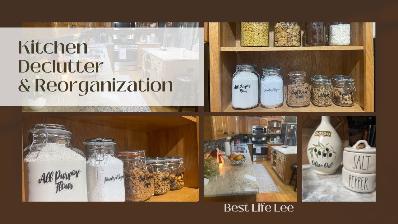 How To declutter your kitchen and organization tips - YouTube