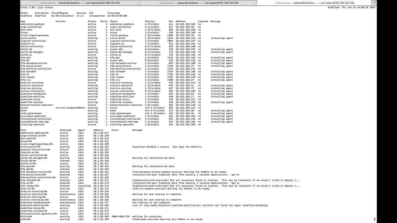 Deploy kubeflow on microk8s cluster using juju charms - YouTube