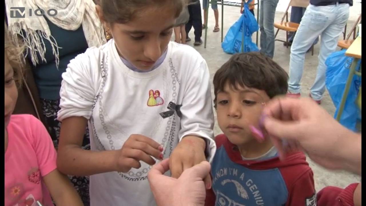 ΕΜΒΟΛΙΑΣΜΟΙ ΠΑΙΔΙΩΝ ΣΤΟ ΚΕΝΤΡΟ ΠΡΟΣΦΥΓΩΝ ΣΤΑ ΔΙΑΒΑΤΑ (TV100-041016 ...