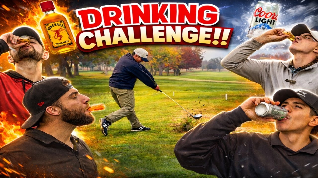 GOLF DRINKING CHALLENGE @DaddyHacks_Golf - YouTube