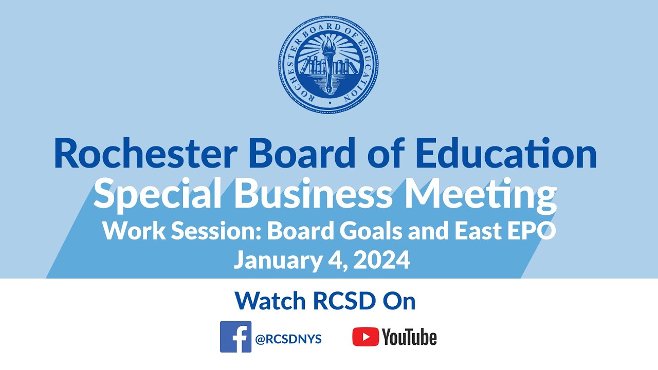 Work Session: Board Goals and East EPO | January 4, 2024 - YouTube