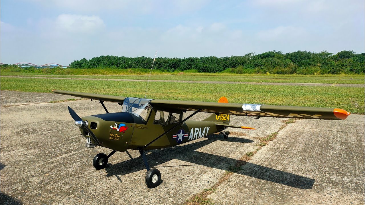 Cessna L-19R BIRD DOG RC - YouTube