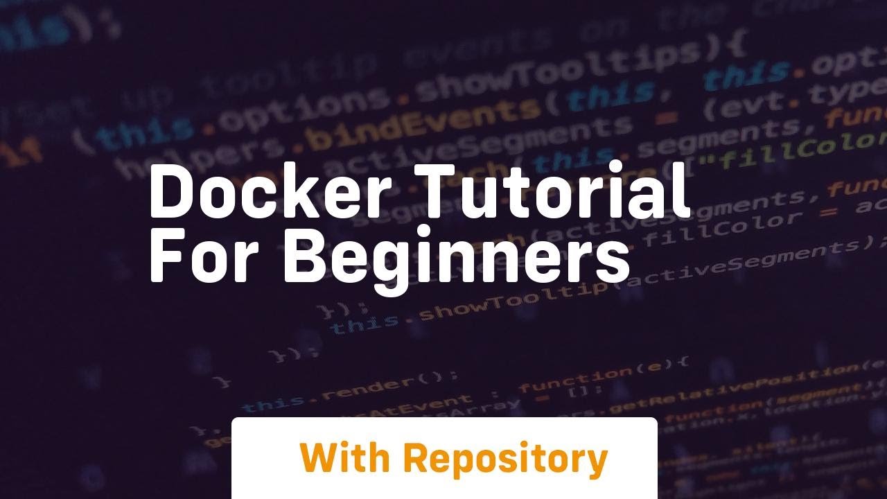 Docker tutorial for beginners - YouTube