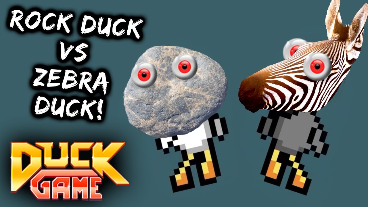 ROCK DUCK vs ZEBRA DUCK! WHO'S GONNA ROCK WHO? | Let's Play Duck Game ...