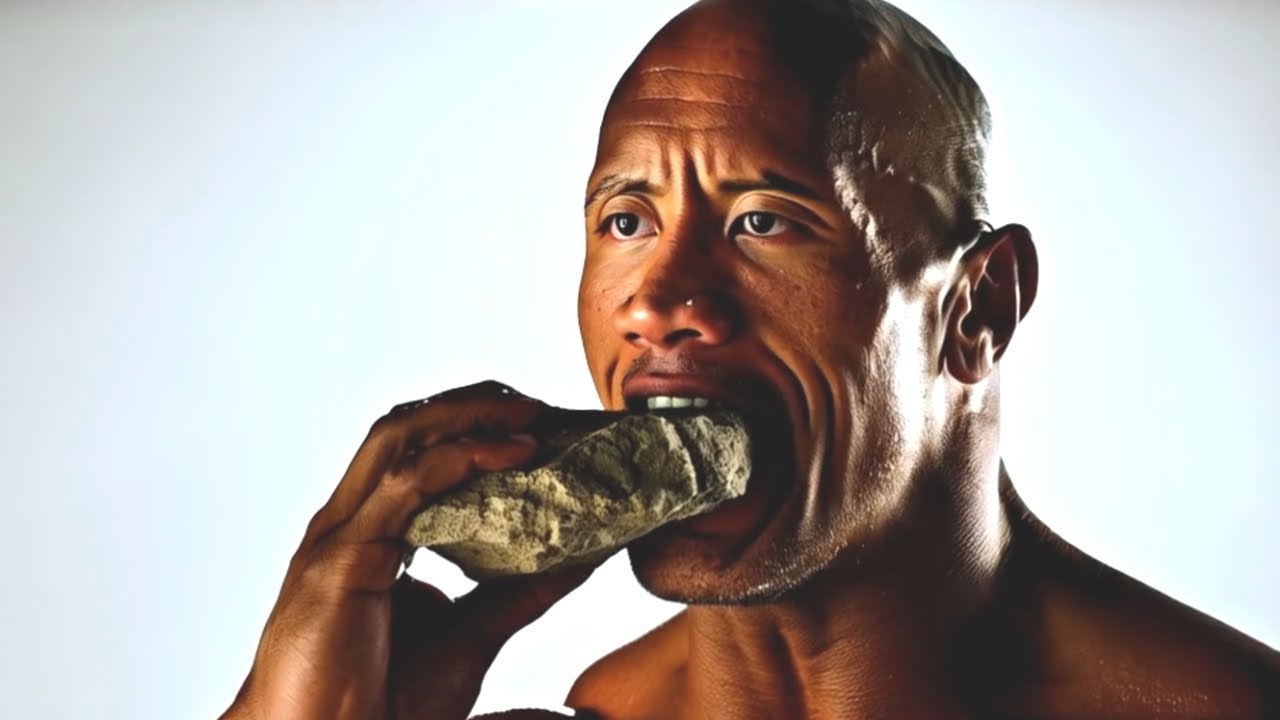 The Rock Eating Rocks - Best one yet! - YouTube