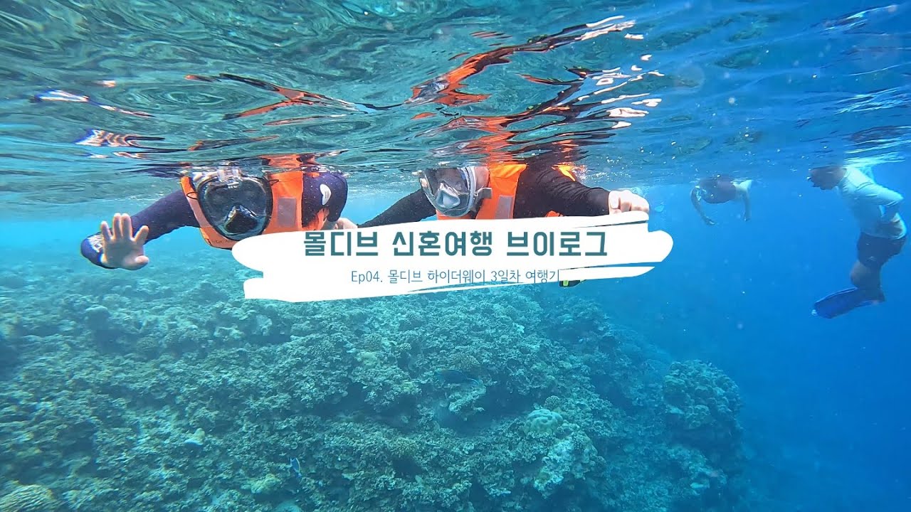 몰디브 신혼여행💕 Ep04 하이더웨이 3일차 여행 스노클링 하기🐠 Youtube