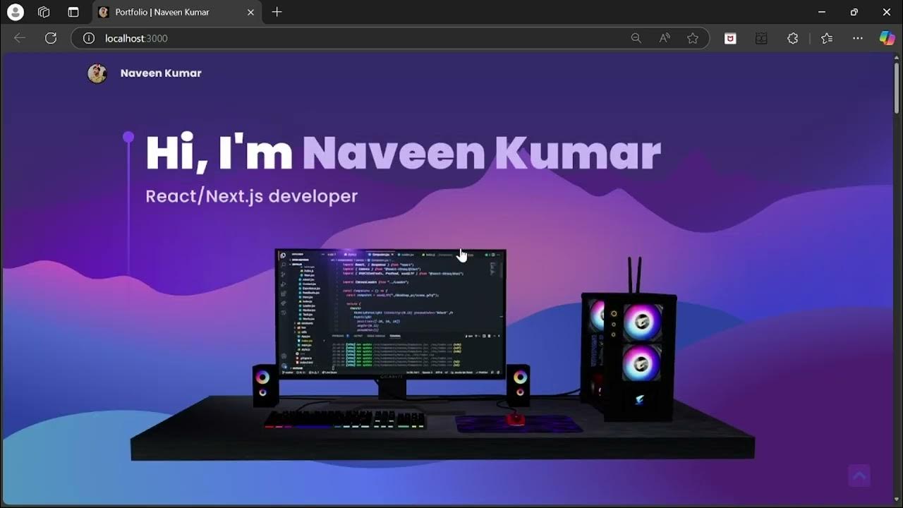 Build and Deploy a Mindblowing 3D Portfolio Website // Three.js Beginner’s Tutorial Demo 2025 ...
