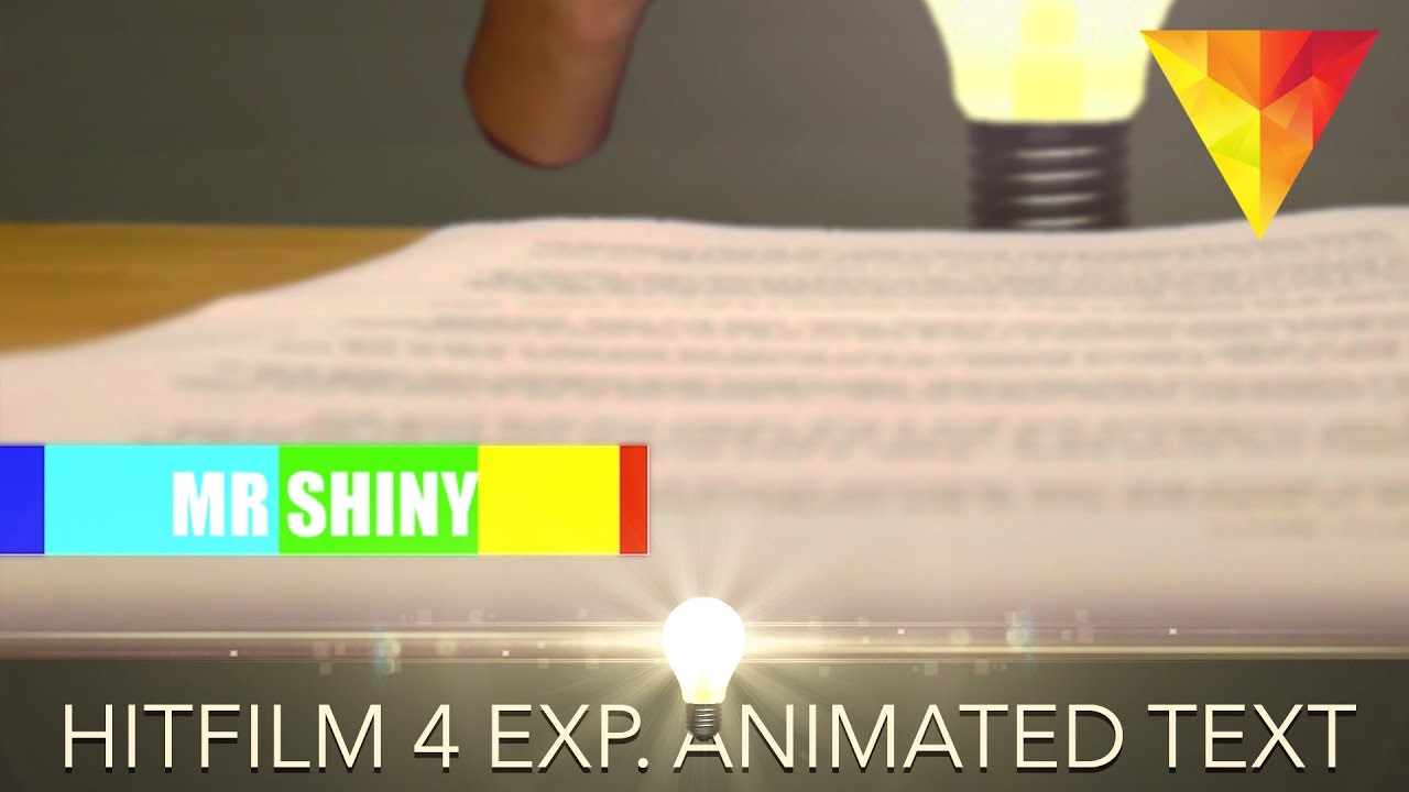 Hitfilm 4 Express - Creating Animated Lower Thirds Text - YouTube