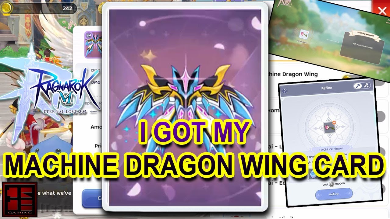RAGNAROK M: HOW TO GET MACHINE DRAGON WING CARD? +15% DAMAGE TO MVP ...