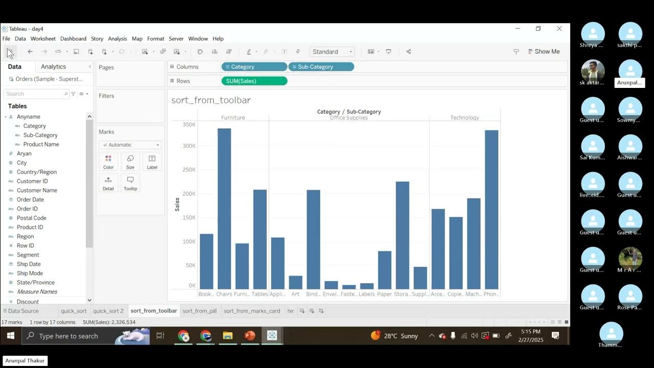 Day 3 - Sorting & Grouping in Tableau | Master Data Organization - YouTube