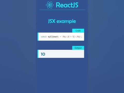 ReactJS - JSX #shorts #react #reactjs #interview #coding #nodejs #developer #webdesign #jsx # ...