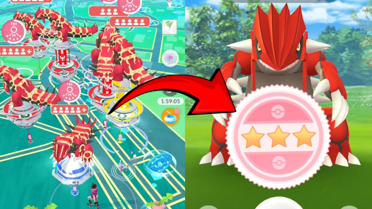 Primal Groudon Mega raid day catch a 100iv Groudon legendary Pokemon# ...