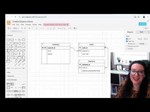 Creating Entity Relationship Diagrams using Draw.io - YouTube