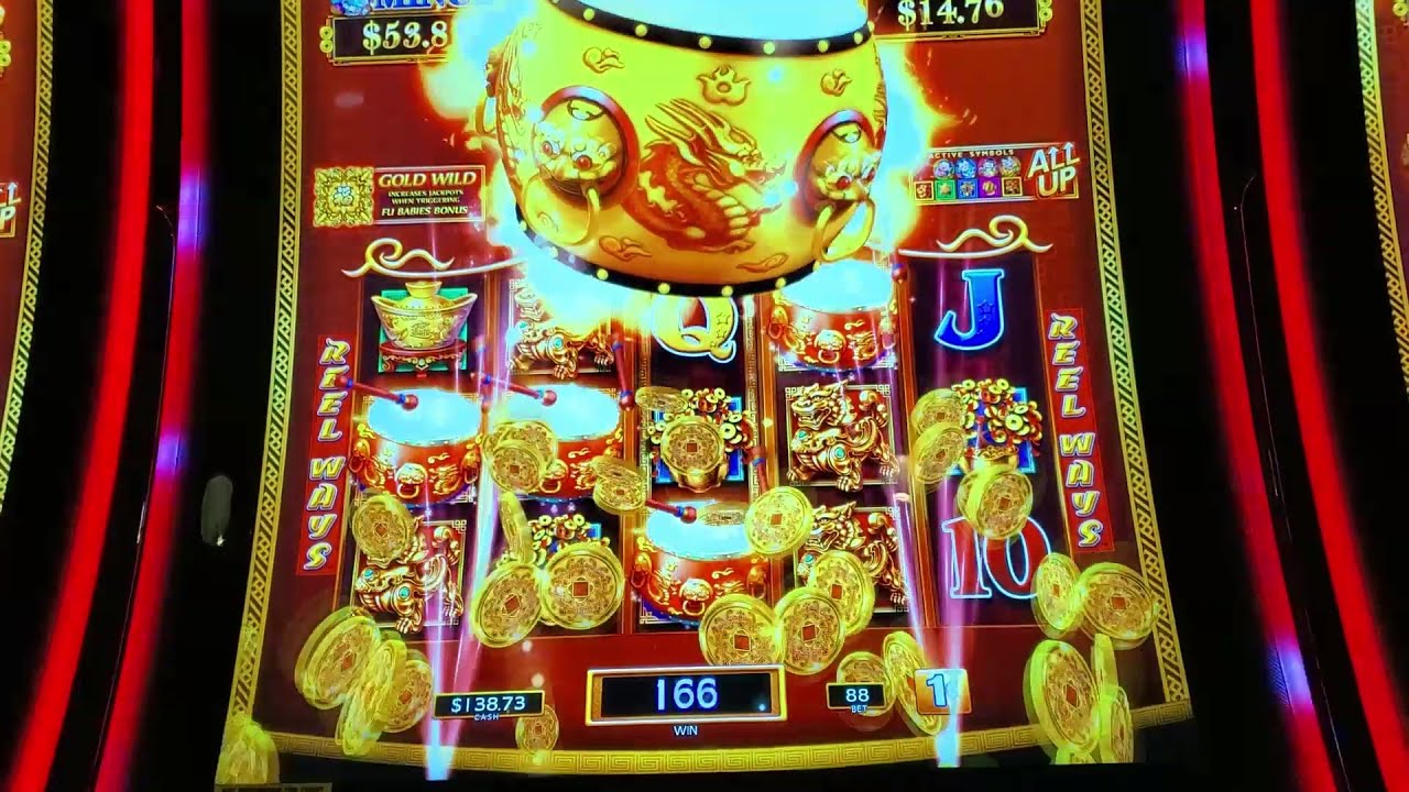 ULTRA RUSH GOLD NEW SLOT MACHINE AT KICKAPOO AND DANCING DRUMS BONUS ...